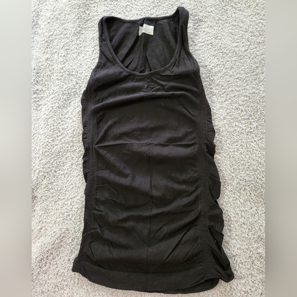 Athleta | Tops | Athleta Black Stretch Ruched Sides Tank Top | Poshmark